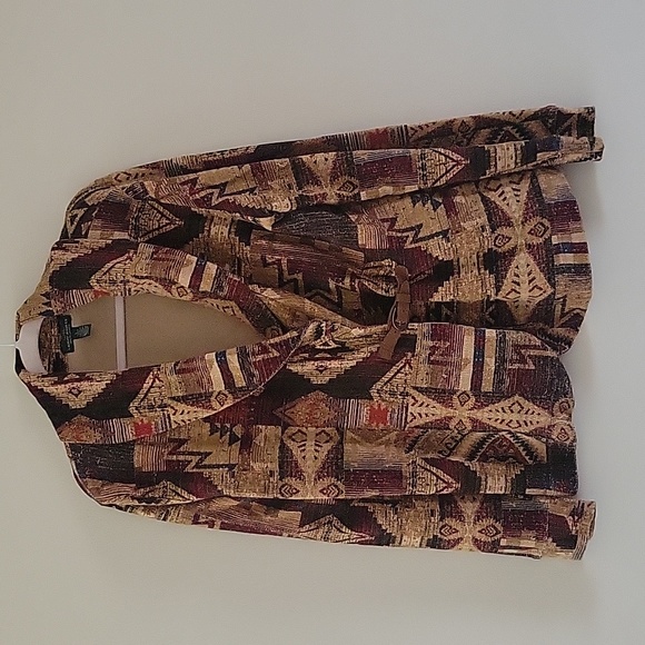 Lauren Ralph Lauren | Jackets & Coats | Lauren Ralph Lauren Aztec Tribal Southwest Print Knit ...
